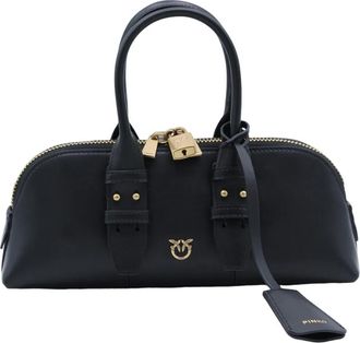 Pinko Pinko Hobo Bags - Structured Black Handbag With Gold-Tone Accents - Gr. unisize - in Schwarz - f&uuml;r Damen