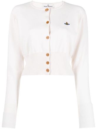 Vivienne Westwood cardigan à motif Bea Orb brodé - Tons neutres