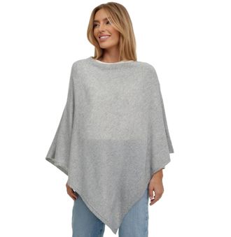 Glamexx24 Damen Strick Poncho Unifarbe Cape Feinstrick XXL Pullover Umh&auml;ngetuch Eleganz Stil und Komfort f&uuml;r Fr&uuml;hling und Herbst Made in Italy