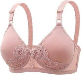 Generic Body blanc en dentelle sans coutures confort soutien-gorge de sport rembourr&eacute; soutien-gorge en dentelle douce sans coutures stretch bustier maintien m