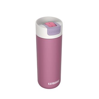 Kambukka Thermobecher 500ml - Modell OLYMPUS AURORA PINK - Thermobecher/Kaffeebecher to go: Easy cleaning - rutschfester Boden - vakuumisoliert - Edelstahl-The
