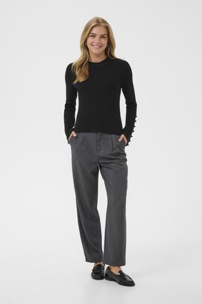 Kaffe Strickpullover KAhallie Strickpullover Slim fit black