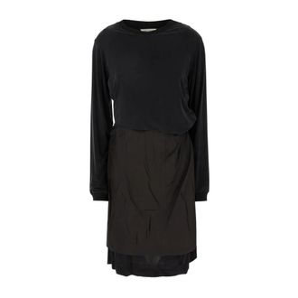 Maison Margiela Draped Dress - - Dresses - Damen - Schwarzk - M