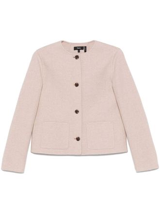 Theory veste en serg&eacute; - Marron