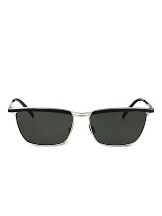 Saint Laurent Eyewear JOE Sonnenbrille mit eckigem Gestell - Silber