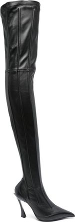 MUGLER Overknee-Stiefel 95mm - Schwarz