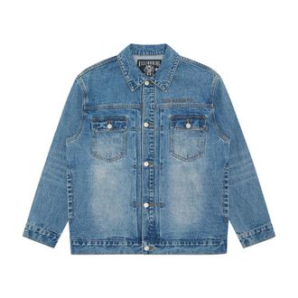 Billionaire Boys Club Script Logo Denim Jacket - - Jackets - Herren - Blau - M