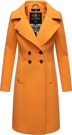 Navahoo Damen Trenchcoat Wooly - Premium Wintermantel mit Eleganter Passform