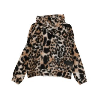 GCDS Tiermuster Kapuzenpullover - - Sweatshirts & Hoodies - Damen - Braun - XS