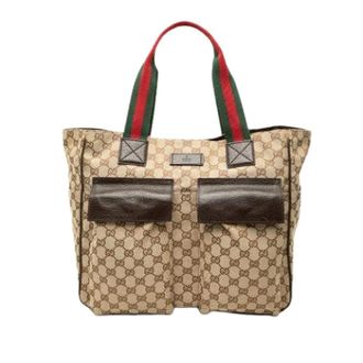 Gucci Sac cabas vintage Pre-owned en toile - Femme - Pre-owned - Beige - Taille: ONE Size