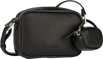 Gabor Handtasche GABOR Devika, Damen, Gr. B/H/T: 21,5cm x 15cm x 7cm, schwarz, Polyurethan, clean, gepflegt, unifarben, Taschen Handtasche, runde Formen sow