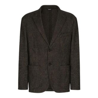 Dolce & Gabbana Prince of Wales Blazer - - Jackets - Herren - Braun - L