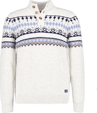 N.Z.A. Herren Pullover beige Norweger