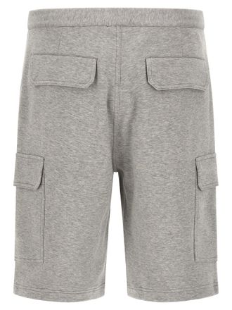 Brunello Cucinelli Cotton-Cashmere Blend Cargo Shorts - Grey
