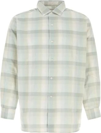 Nanam&iacute;ca Homme, Chemises, Multicolore, Taille: S Chemise Oversize Brod&eacute;e en M&eacute;lange de Coton