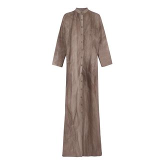 Cortana Cacao Maltinto Hemdblusenkleid - - Dresses - Damen - Braun - L