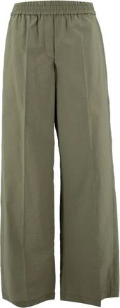 Brunello Cucinelli Femme, Pantalons, Vert, Taille: 36 FR Pantalons