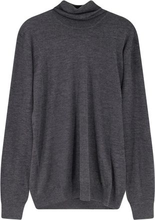 Brunello Cucinelli Homme, Pulls, Gris, Taille: 2XL Pull l&eacute;ger &agrave; col roul&eacute;