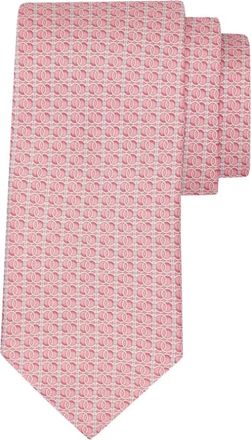 Ferragamo Homme, Accessoires, Rose, Taille: ONE Size Cravate en soie &agrave; motifs