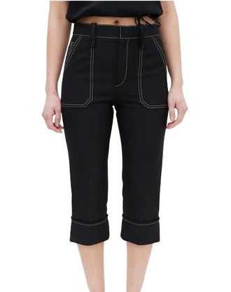 Chlo&eacute; Contrast-stitch Capri Pants Size XS