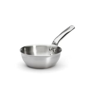 De Buyer De Buyer - Sauteuse bombée en inox 3 couches ALCHIMY - 16 cm - Fabriquée en France, Sans PFAS, Maîtrise de la Cuisson, Inox 18/10, Tous Feux + Four, F
