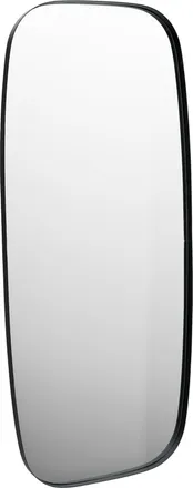 MID.YOU Mid.you Wandspiegel, Schwarz, Metall, Glas, Holzwerkstoff, rechteckig, 70x160x2 cm, Spiegel, Wandspiegel