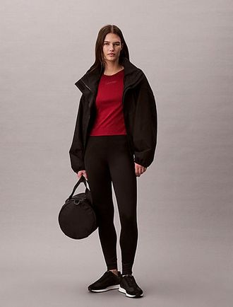 Calvin Klein Atmungsaktives Performance-gym-t-shirt - Fall Berry - Damen - XXL