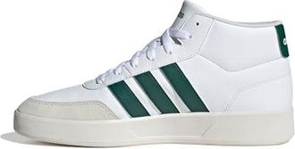 adidas Homme BREAKNET Mid Shoes, FTWR White/Collegiate Green/Core White, 42 2/3 EU