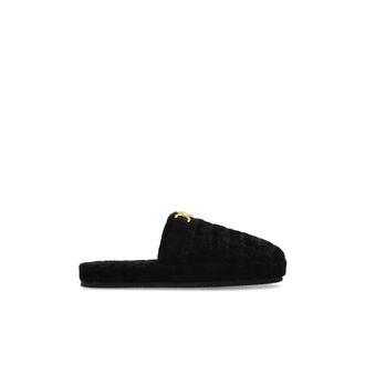 Versace Hausschuhe mit Logo - - Shoes - Herren - Schwarzk - 37 EU