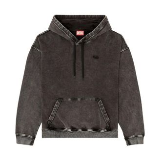 Diesel Homme, Sweatshirts et sweats &agrave; capuche, Noir, Taille: L S-Boxt-Hood-Den