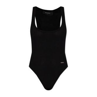 Dsquared2 Body mit Logo-Applikation - - Tops - Damen - Schwarzk - M