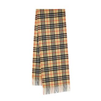 Burberry Mittellanger Karomuster-Schal - - Accessories - unisex - Beige - ONE SIZE