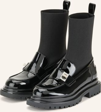 Marc Cain Lack-Boots schwarz