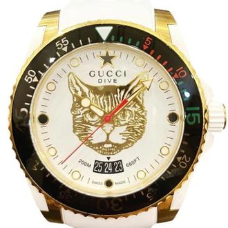 Gucci Montre vintage doccasion - Femme - Pre-owned - Blanc - Taille: ONE Size