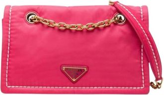 Prada Sac bandouli&egrave;re en nylon Pre-owned - Femme - Pre-owned - Rose - Taille: ONE Size