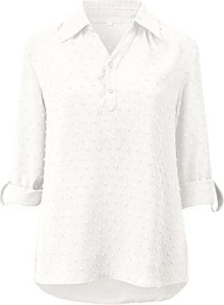 Generic 2026 Vestes pour femmes, automne et hiver, chemise &agrave; manches longues en laine jacquard, veste ample d&eacute;contract&eacute;e, blanc, M