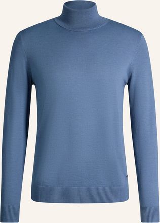 Joop Rollkragenpullover Donte Aus Merinowolle blau