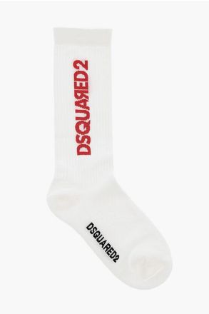 Dsquared2 Long Ribbed Socks With Contrasting Logo size 40