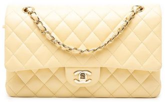 Chanel Hobo Bags - Medium Classic Lambskin Double Flap - Gr. unisize - in Gelb - für Damen