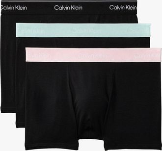 Calvin Klein Lot de 3 boxers en coton m&eacute;lang&eacute;