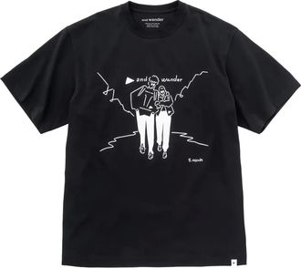 And Wander t-shirt Yu Nagaba - Noir