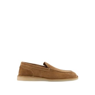 Dolce & Gabbana Braune Wildleder-Loafer mit DG-Logo - - Shoes - Herren - Braun - 39 EU