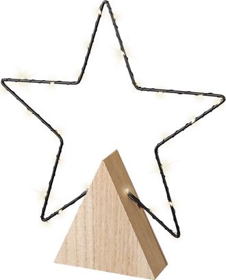 Lumineo LED Stern-Beleuchtung warm weiß - 27 LEDs - batteriebetrieben - 6h-Timer