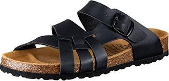 Lico Mules Bioline Flora pour femme, Noir complet, 42 EU