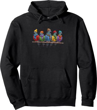 jz.birds Tauben Vogelfreund Gartenvogel Singvogel Biologe Vogel Pullover Hoodie