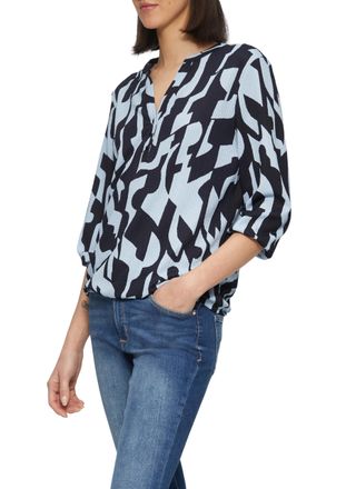 s.Oliver Strukturiertes Blusenshirt mit All-Over-Print