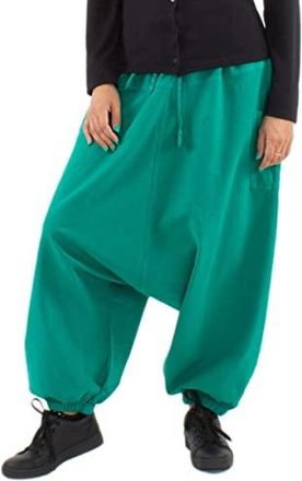 Coline Sarouel Femme Fourche Basse - Couleur : Petrole - Taille : L/XL