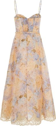 Zimmermann Valiant Tucked Midi Dress - Multicolor