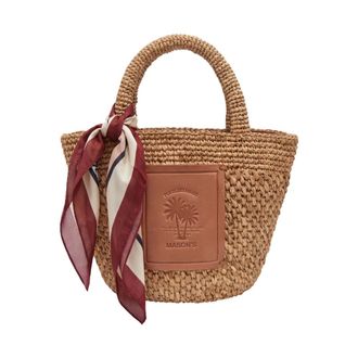 Mason's Panier en paille - Femme - Sacs - Jaune - Taille: ONE Size