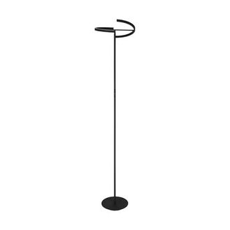 Eglo LED Stehlampe Castelpoto, Lampe Wohnzimmer touch dimmbar, schwenkbare Standleuchte, Leselampe aus Stahl in Schwarz, warmwei&szlig;, 180 cm